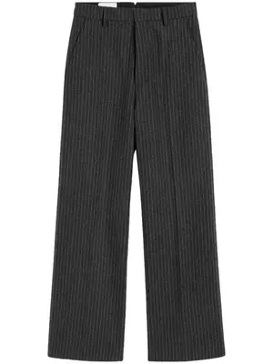 AMI Paris Pinstripe Tailored Trousers - Grey