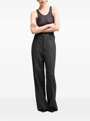 AMI Paris Pinstripe Tailored Trousers - Grey