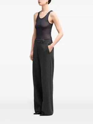 AMI Paris Pinstripe Tailored Trousers - Grey