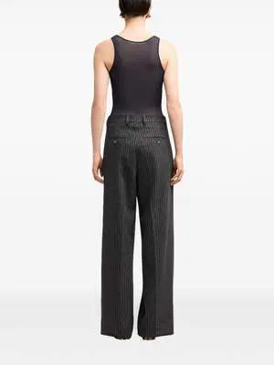 AMI Paris Pinstripe Tailored Trousers - Grey
