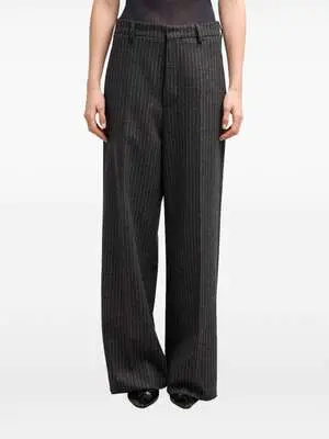 AMI Paris Pinstripe Tailored Trousers - Grey