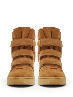 Isabel Marant Étoile High Top Wedge Sneakers - Brown