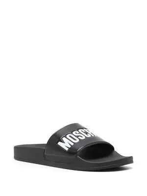 Moschino Embossed Slides