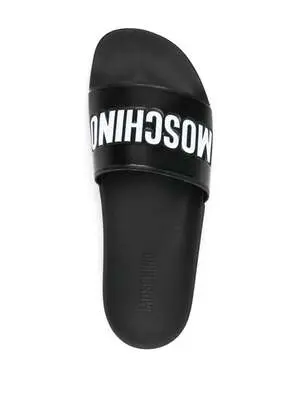 Moschino Embossed Slides