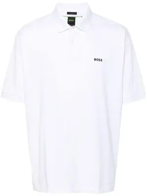 BOSS Rubberised-logo Polo Shirt