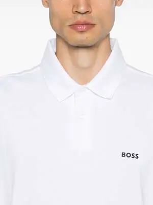 BOSS Rubberised-logo Polo Shirt