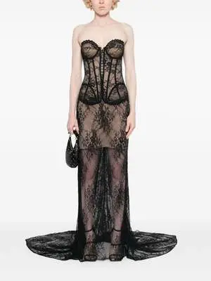 Giuseppe Di Morabito Lace-detail Gown