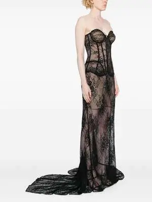 Giuseppe Di Morabito Lace-detail Gown