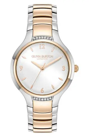 OLIVIA BURTON Lea Bracelet Watch - Silver White