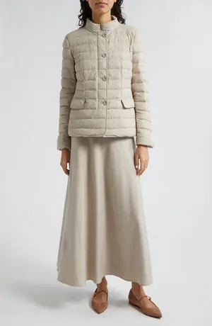 Herno Flannel Effect Skirt