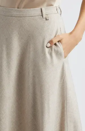 Herno Flannel Effect Skirt