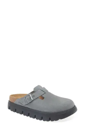 BIRKENSTOCK Papillio Boston Platform Clogs - Grey