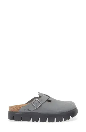 BIRKENSTOCK Papillio Boston Platform Clogs - Grey