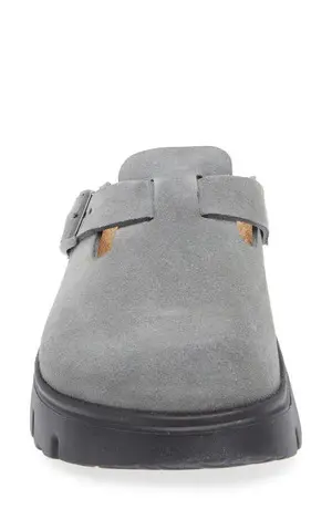 BIRKENSTOCK Papillio Boston Platform Clogs - Grey
