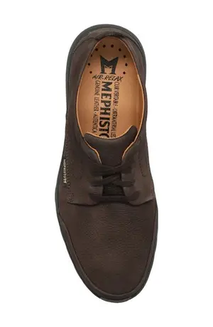 Mephisto Walker Plain Toe Derby - Dark Brown