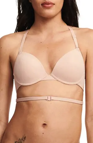 Chantelle Multifit Plunge Underwire T-shirt Bra - Beige Blush