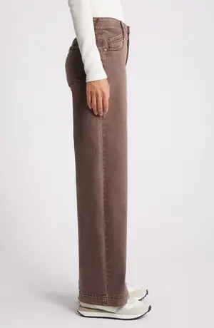 Wit & Wisdom Ab'solution High-waist Wide-leg Jeans - Washed Mocha