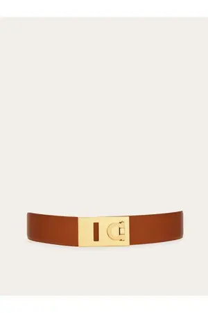 FERRAGAMO FERRAGAMO Adjustable Hug Belt Gold