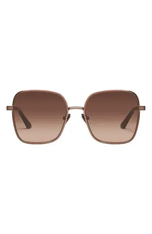 Quay 5th Ave 58mm Square Sunglasses - Chocolate/brown Fawn