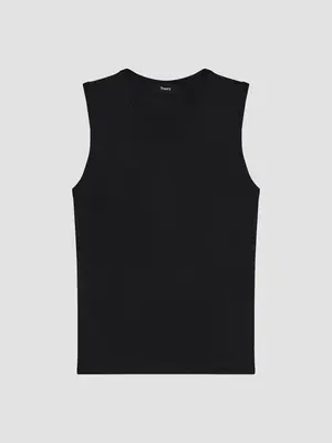 Theory Crewneck Tank Top - Black