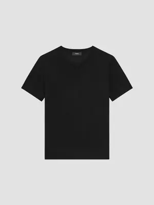 Theory Basic Merino Wool T-shirt - Black