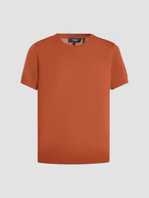 Theory Basic Merino Wool T-shirt - Umber