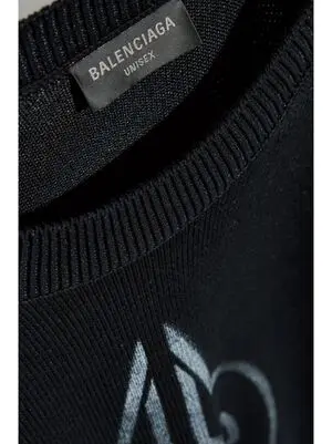Balenciaga Logo-print Crewneck Sweatshirt