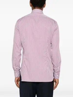 BARBA NAPOLI Striped Shirt - White