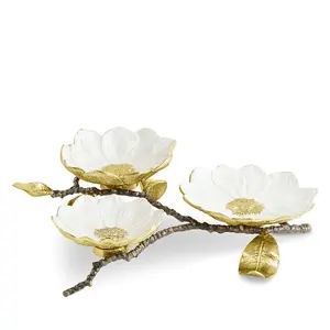 Michael Aram Vintage Bloom Triple Dish - White