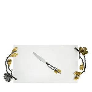 Michael Aram Vintage Bloom Cheeseboard With Knife