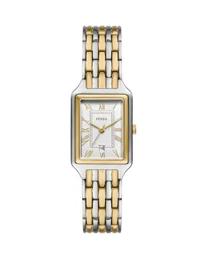 Fossil Raquel Three Hand Two Tone Watch - Silver/two Tone