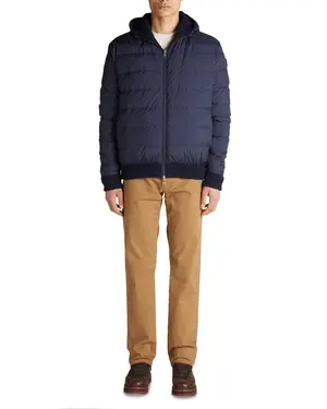 Moncler Wool & Cashmere Reversible Down Hoodie