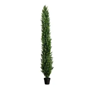 NEARLY NATURAL 9' Uv Resistant Artificial Cedar Pine Tree - Green