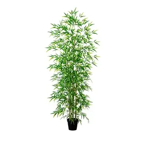 NEARLY NATURAL 8' Artificial Bamboo Tree - Green