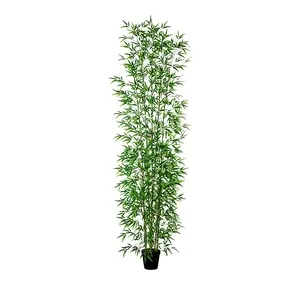 NEARLY NATURAL 12' Artificial Bamboo Tree - Green