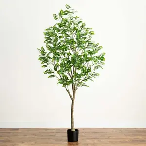NEARLY NATURAL 7' Artificial Greco Citrus Tree With Real Touch Leaves