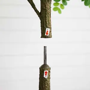 NEARLY NATURAL 6' Artificial Greco Citrus Tree With Real Touch Leaves