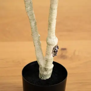 NEARLY NATURAL 4' Artificial Birch Tree With Real Touch Leaves