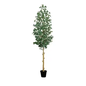 NEARLY NATURAL 10' Artificial Eucalyptus Tree - Green