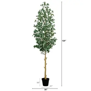 NEARLY NATURAL 10' Artificial Eucalyptus Tree