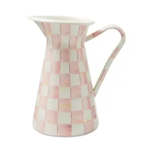 MACKENZIE-CHILDS Rosy Check Large Practical Pitcher - Pink