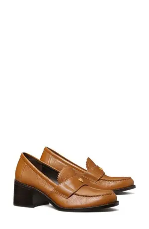 Tory Burch Double T Logo Loafer Pump - Coconut Sugar