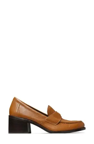 Tory Burch Double T Logo Loafer Pump - Coconut Sugar