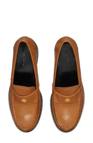 Tory Burch Double T Logo Loafer Pump - Coconut Sugar