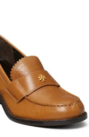 Tory Burch Double T Logo Loafer Pump - Coconut Sugar