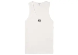 Loewe Anagram Cotton Tank Top - White