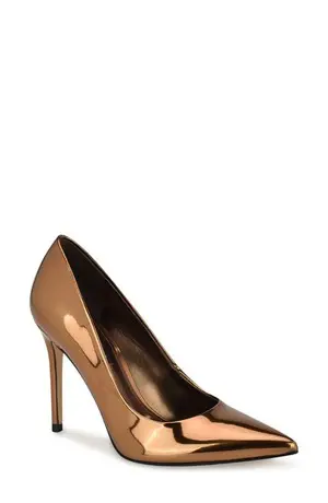 Nine West Pointed Toe Pumps - Bronze