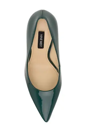 Nine West Pointed Toe Pumps - Med Green