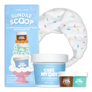 I DEW CARE Sundae Scoop Ice Cream-inspired Wash-off Masks & Headband Set - One-color