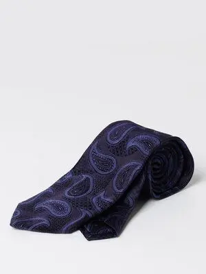Etro Etro Paisley Printed Neck Tie Blue